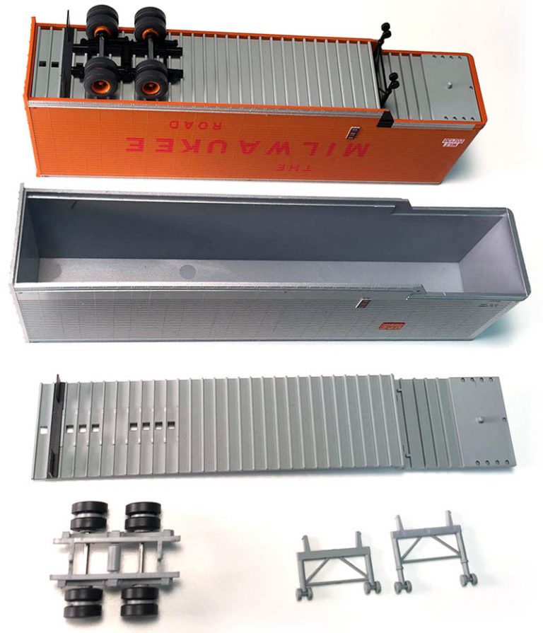 Trainworx 40-foot Drop Frame Intermodal Trailer in HO - Railroad Model ...