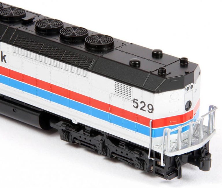 Kato Amtrak SDP40F and Amfleet Cars in N scale - Railroad Model Craftsman